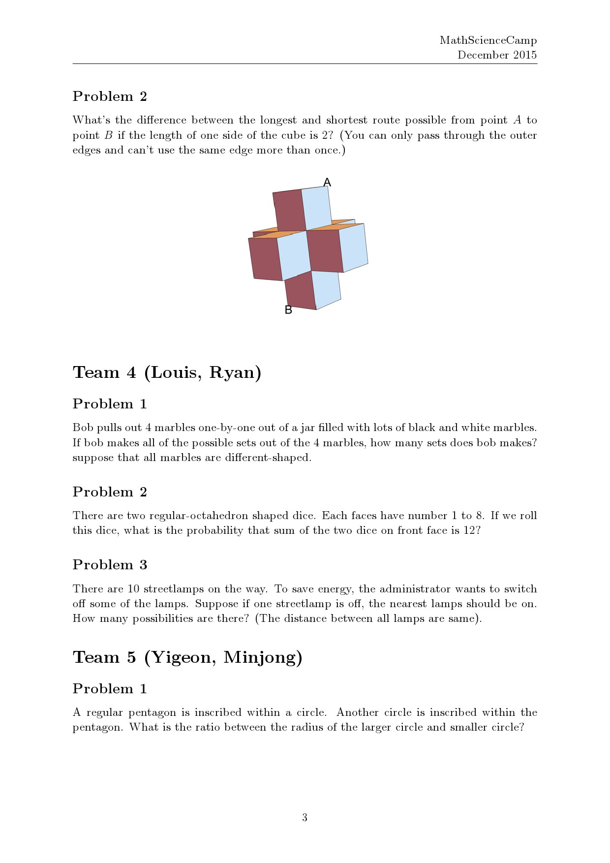 Extracurricular Activities | Math Science Camp